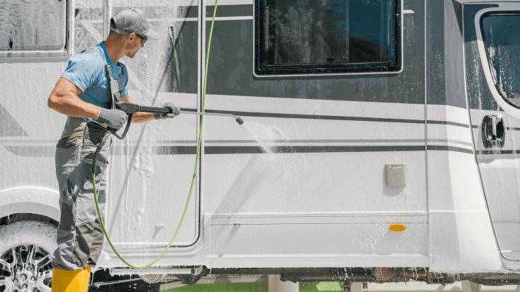 How to Easily Find Someone to Wash Your RV for You - Drivin' & Vibin'